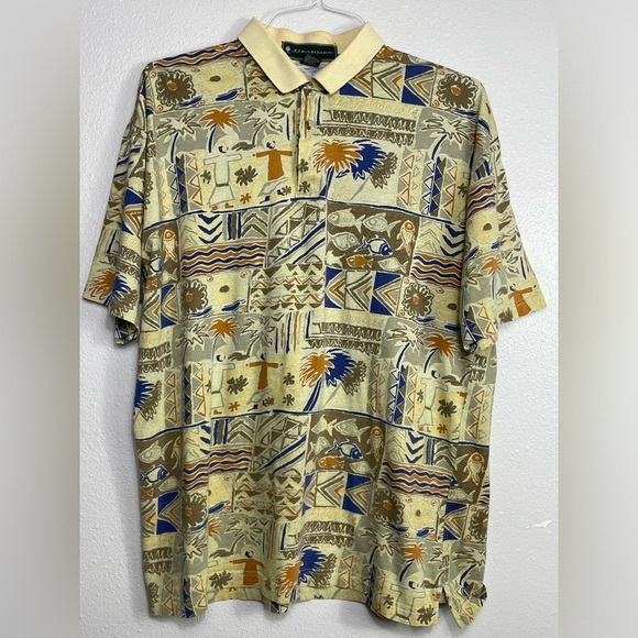 Shirts | Vintage Jj Farmer Printed Polo Shirt | Poshmark